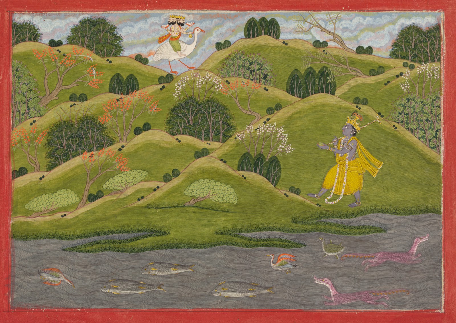 Atelier of india: Fattu and His large Guler Basohli Bhagavata purana