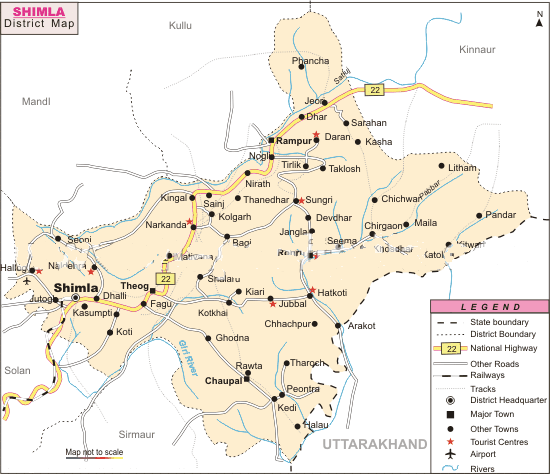 Map Of India: Shimla-map