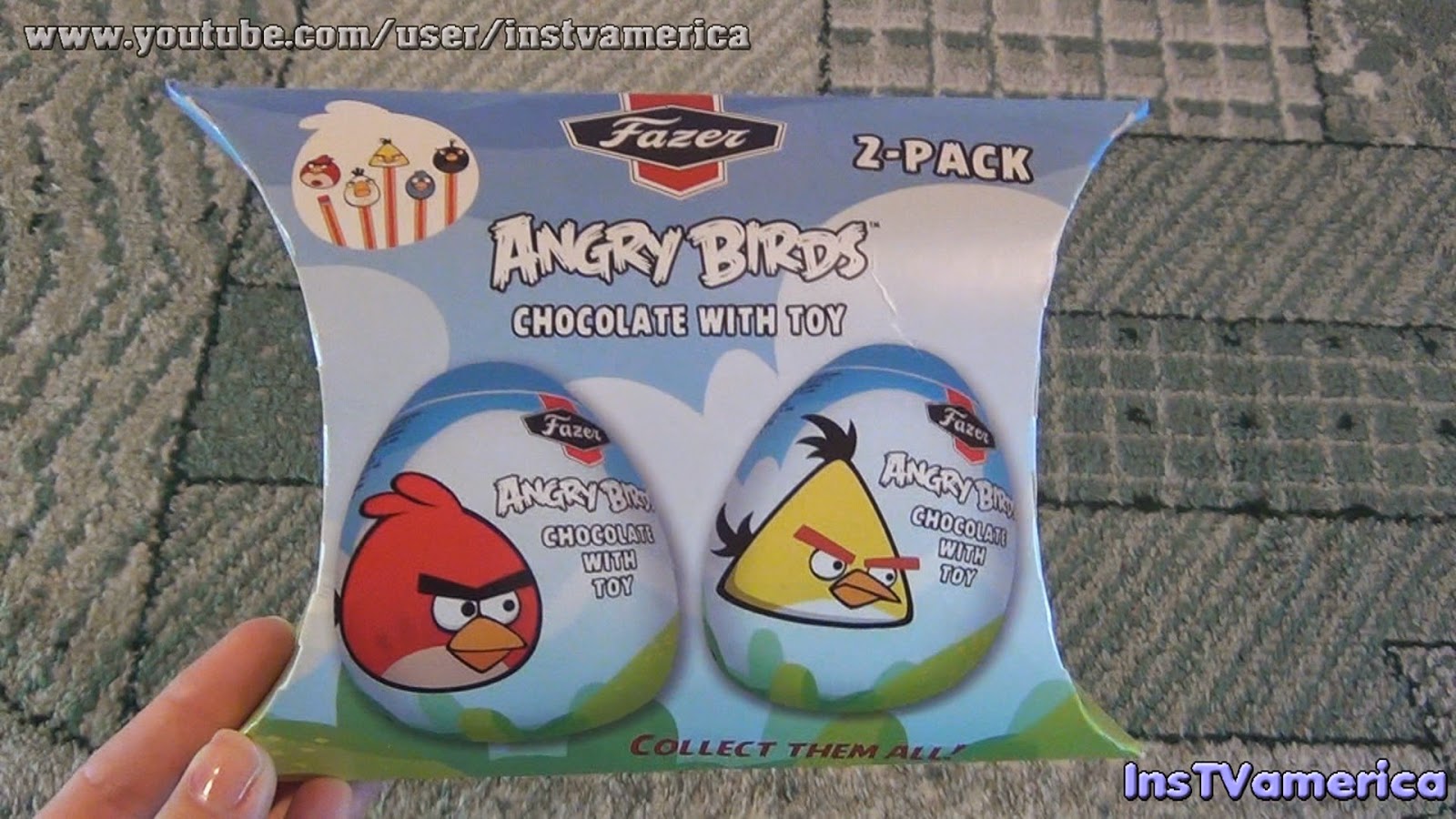 InsTVamerica: Surprise Eggs Angry Birds chocolate eggs and toy