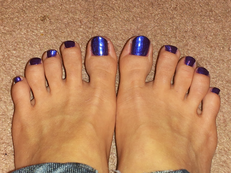 Majnooni Beauty: Creepy Feet : China Glaze Wicked : Bizarre Blurple