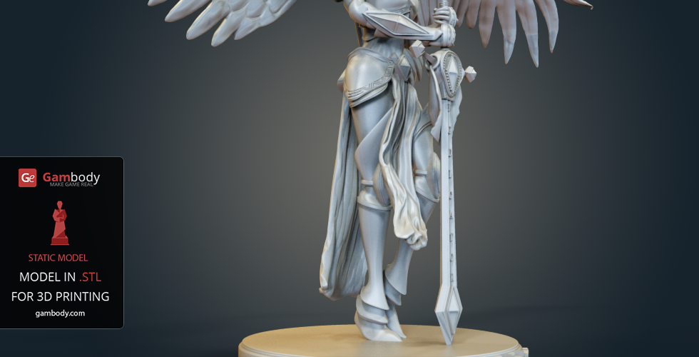League of Legends - Kayle the Judicator 3D Model STL | Static Model ...