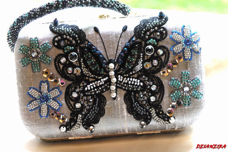 Deianeira's jewellery: Poseta box clutch- matase dupioni argintie ...