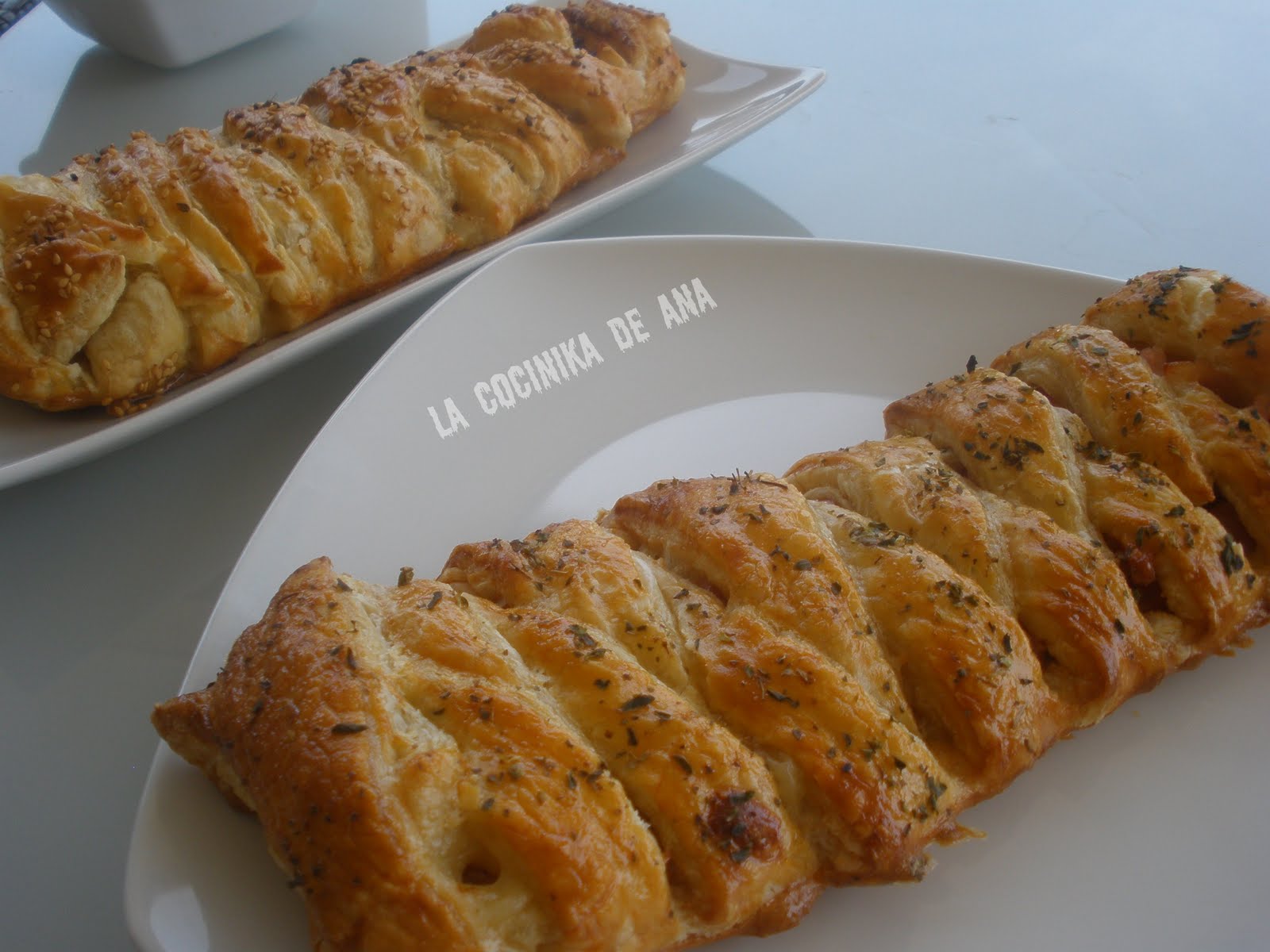 La Cocinika De Ana: Trenzas de hojaldre dulce y salada