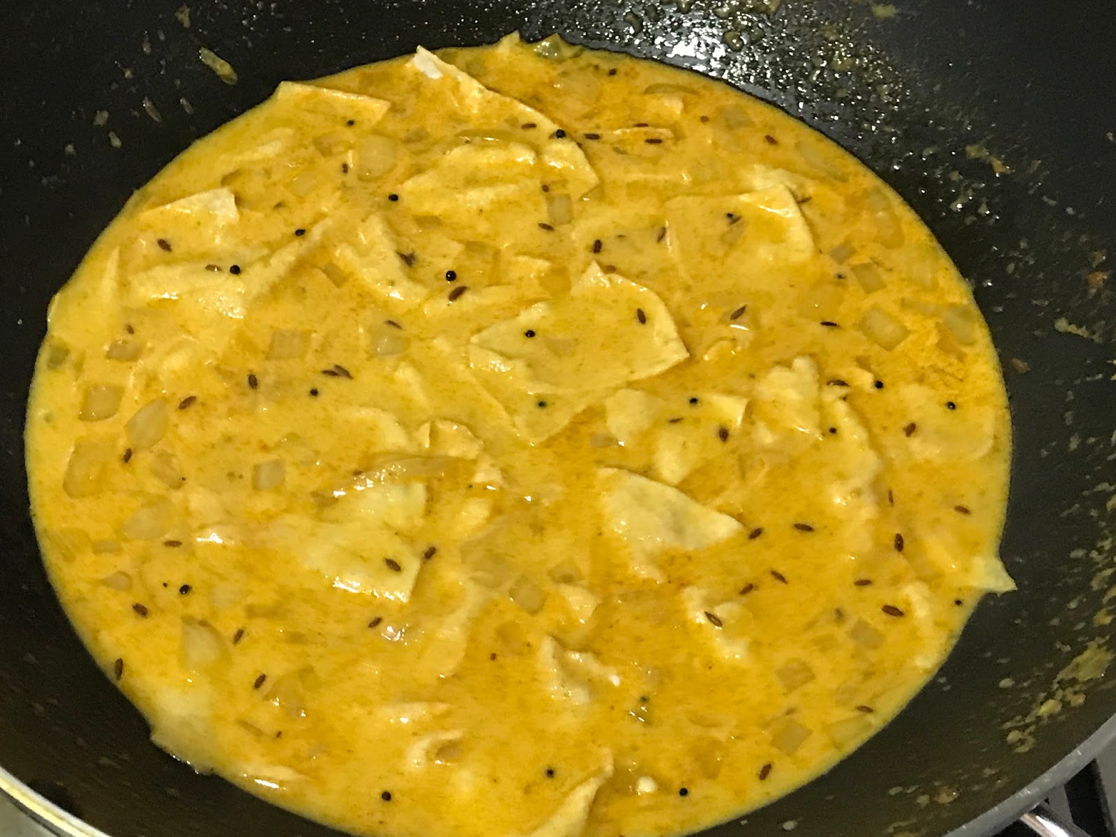 Jothi Cooking Book: Papad ki Sabzi