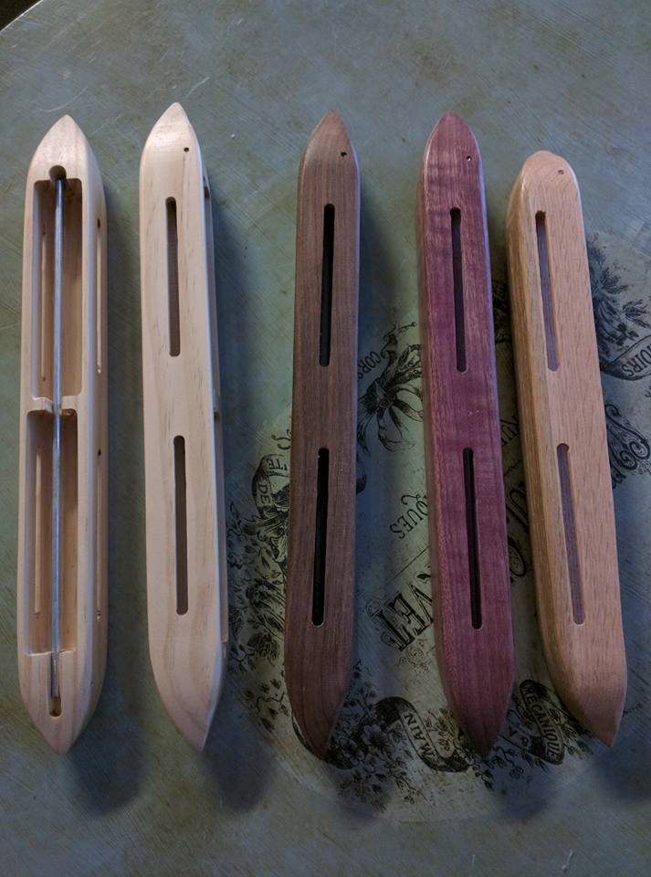 She's just a girl who creates...: Handmade Double Bobbin Boat Shuttle