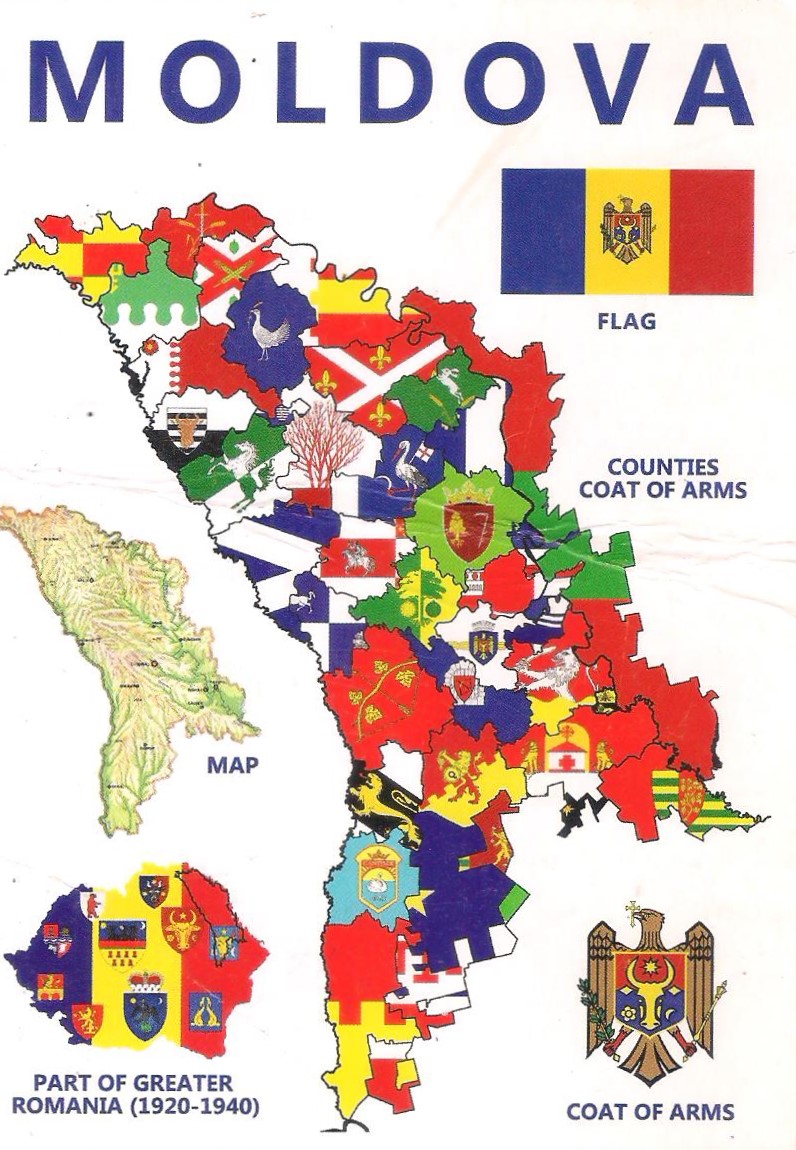 More POSTCARDS & STAMPS: MOLDOVA - Mapcard