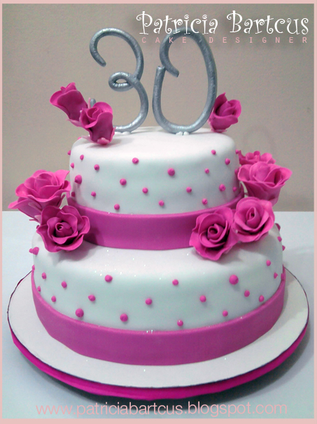 Bolo Artístico 30 anos ~ PATRICIA BARTCUS - Cake Designer