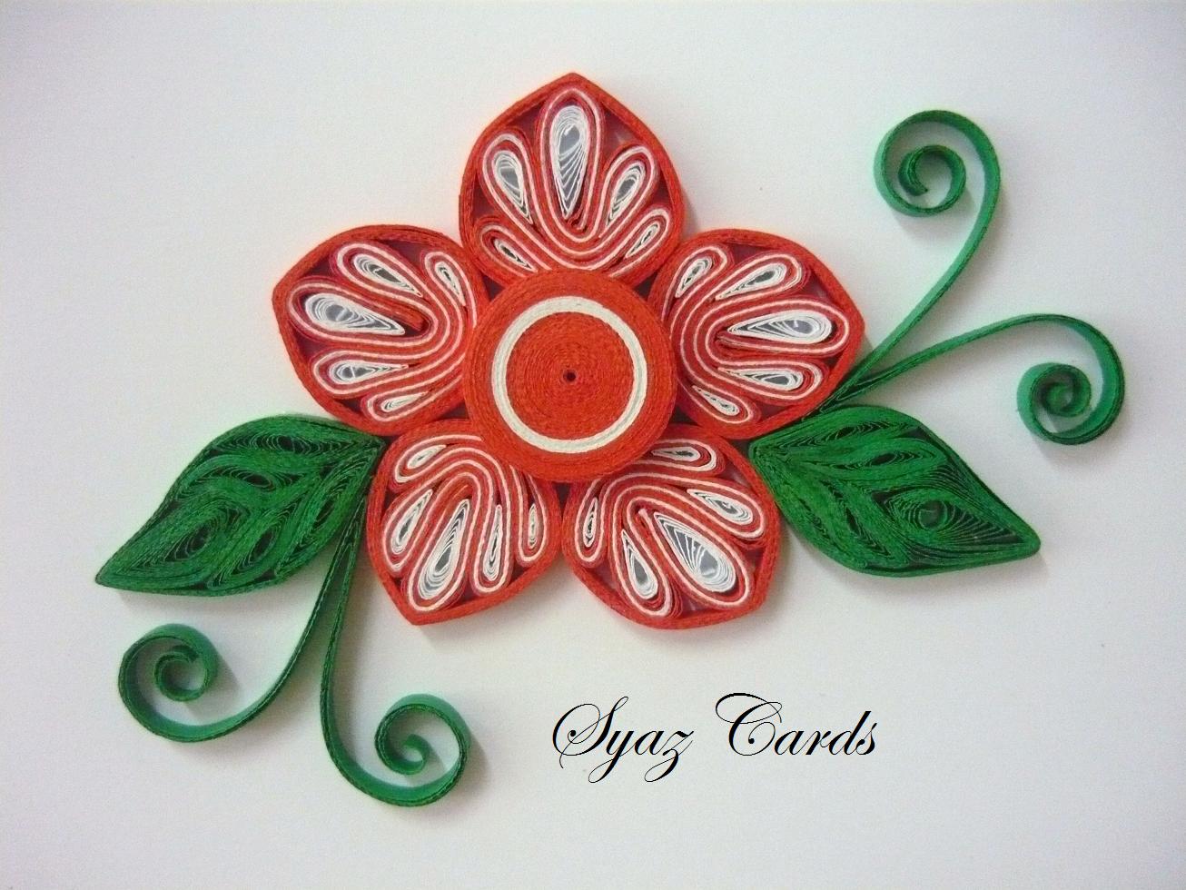 Syaz Cards: New year, new flower