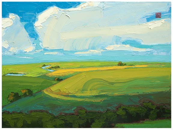 THE ART OF ALLAN CHOW: Blue Grass Valley - Original Painting - By Allan ...