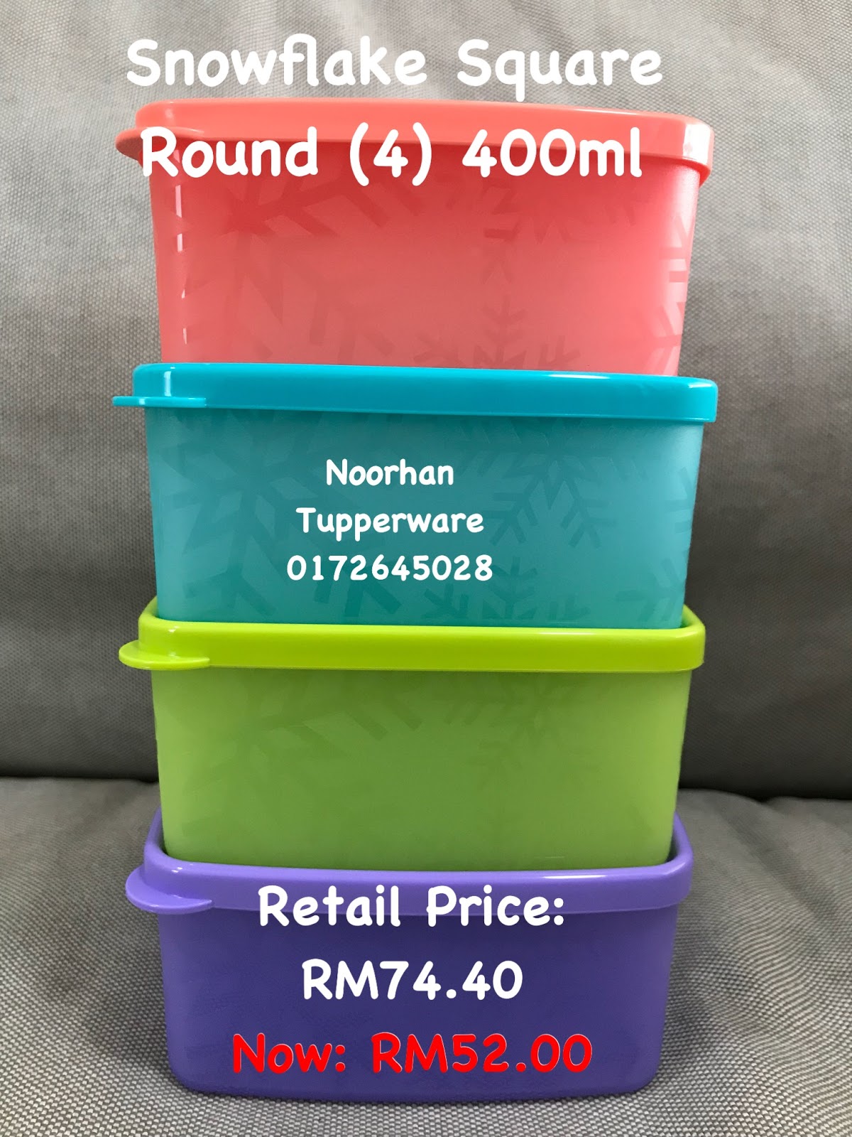 Noorhan Tupperware: Stock Clearance