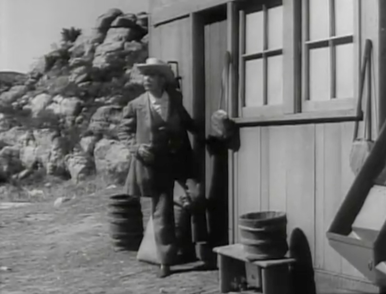 Iverson Movie Ranch: Built at Iverson: Lone Ranger Rock Shed