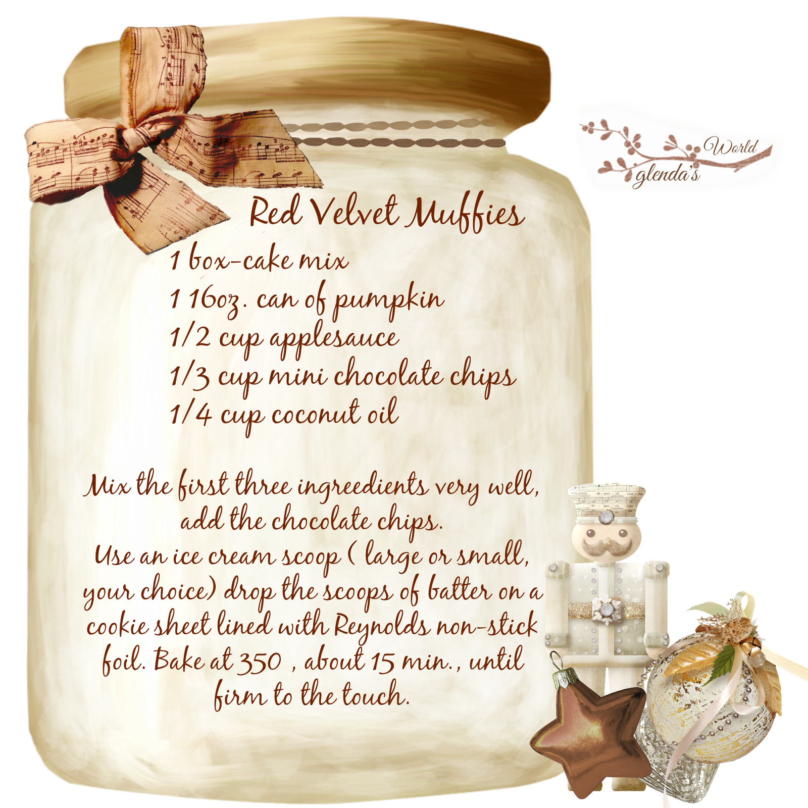 glenda's World : Almost Healthy Red Velvet Muffies