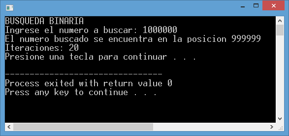 Comparación de búsqueda Binaria, Ternaria, N-aria