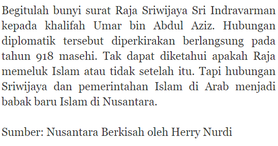 FAKTA SEJARAH BARU,DITEMUKAN.. Surat Raja Kerajaan Sriwijaya kepada ...