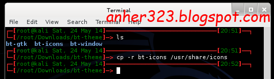 Merubah Tampilan Kali Linux seperti Backtrack | Anherr Blog's