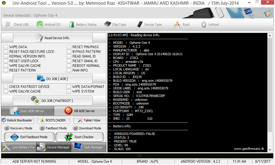 UNI Android Tool V5.0 by [Mehmood Riaz]