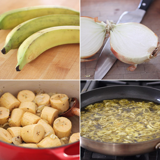 lisa is cooking: Pureed Plantain Soup with Crispy Shallots
