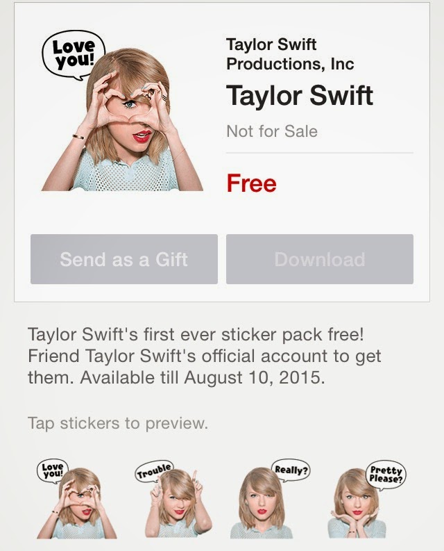 LINE Stickers Community: Free -Taylor Swift sticker