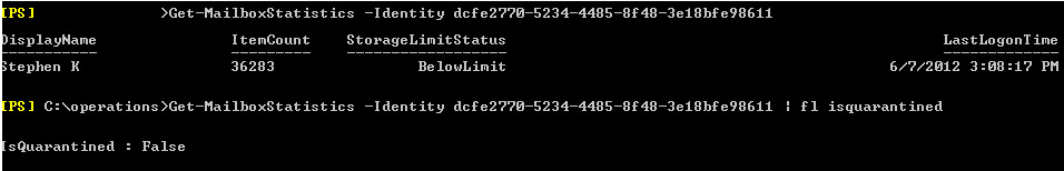 Exchange Gloves: Convert GUID to User Name