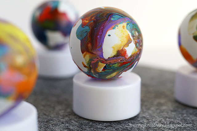 Colorful tea lights planet - Journey into Creativity