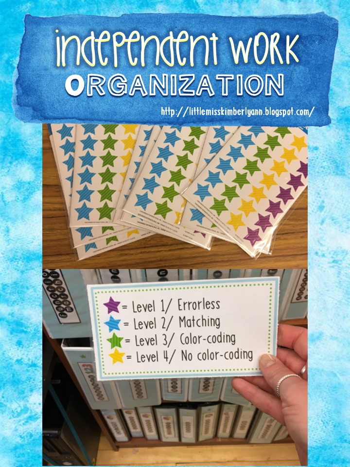 Little Miss Kim's Class: Independent Work Station Organization in ...