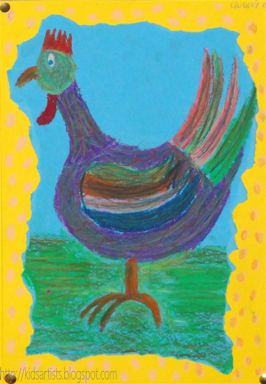 Kids Artists: Charming chicken