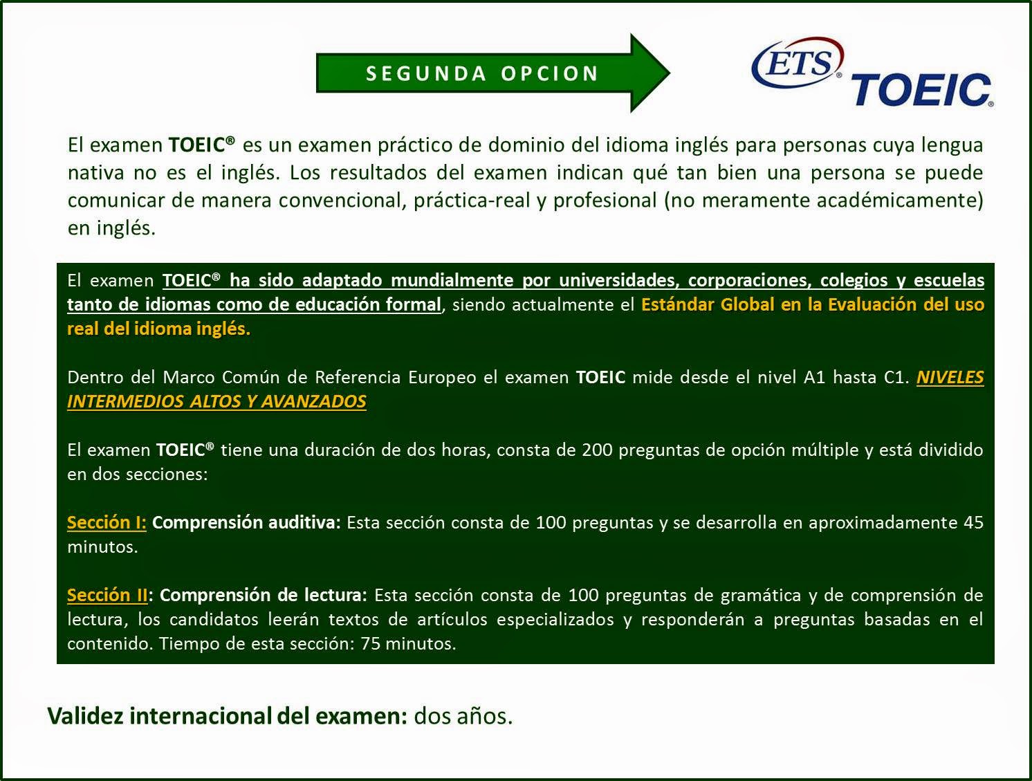 CERTIFICACIONES INTERNACIONALES (TOEIC - TOEIC Bridge) ~ Coomeva English Online