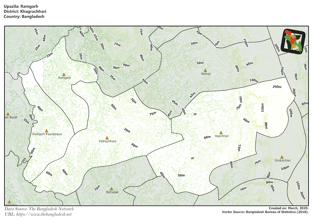 3 Detailed Maps of Ramgarh Upazila, Khagrachari, Bangladesh - Tourism ...