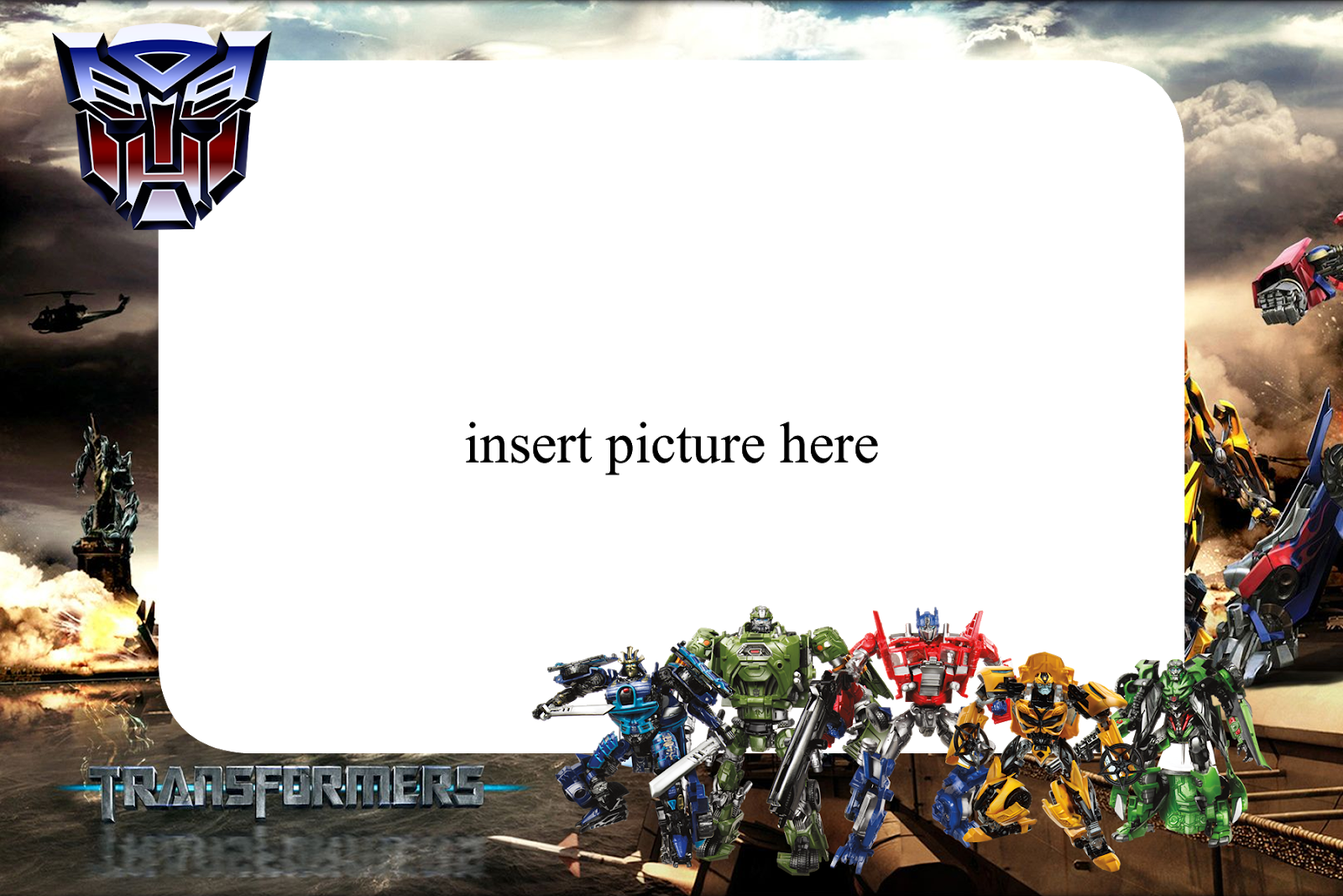 Printable PNG Frames | Cartoon Character PNG Photo Frames