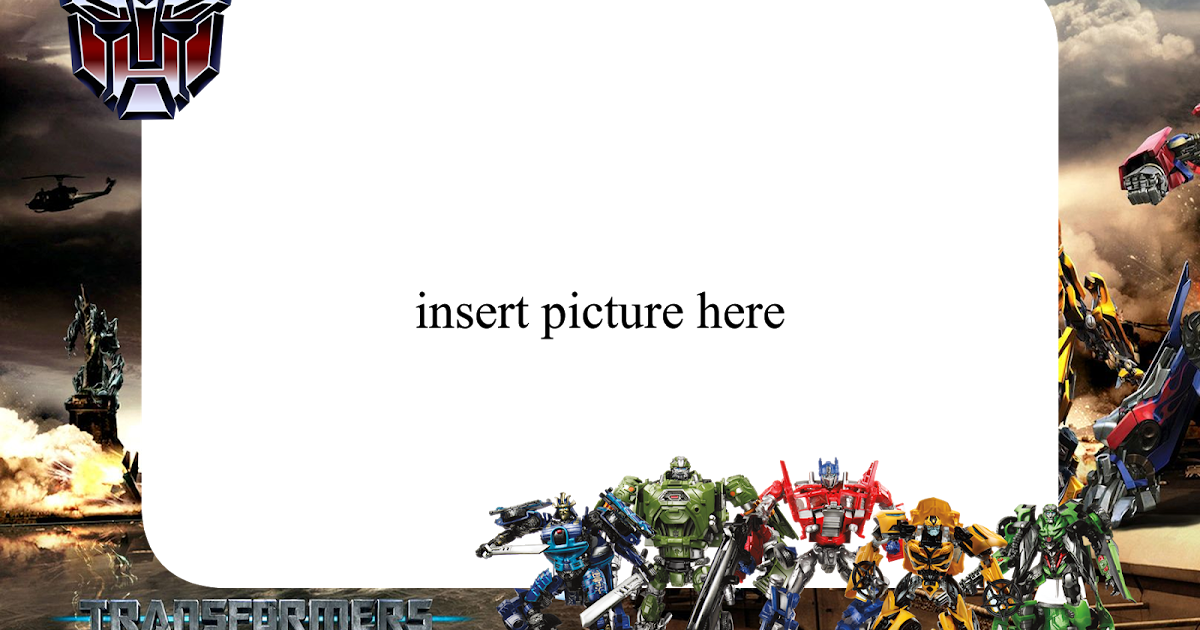 Transformer PNG Frame01 - Printable PNG Frames | Cartoon Character PNG ...