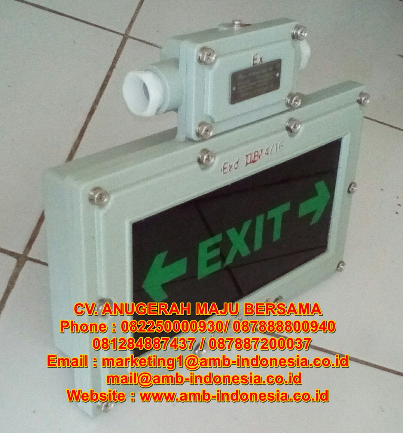 Qinsun Led Explosion Proof: Lampu Led Emergency Exit Lamp Explosion ...