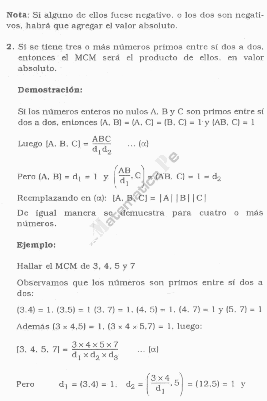 MÍNIMO COMÚN MÚLTIPLO EJERCICIOS RESUELTOS DE MCM PDF