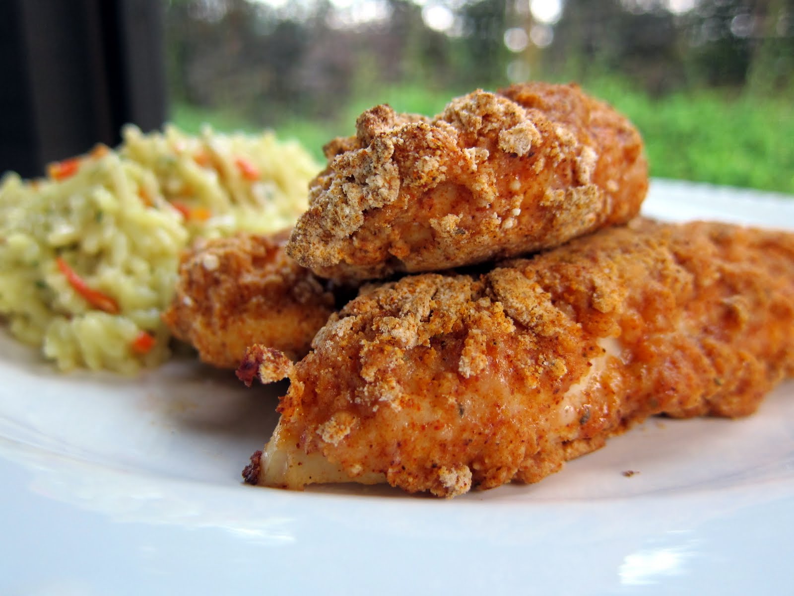Spicy Chicken Fingers Plain Chicken