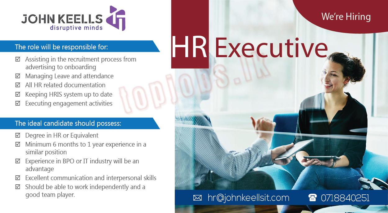 HR Executive at John Keells Computer Services (Pvt) Ltd | Agencylk - Job Vacancies in Sri Lanka ...