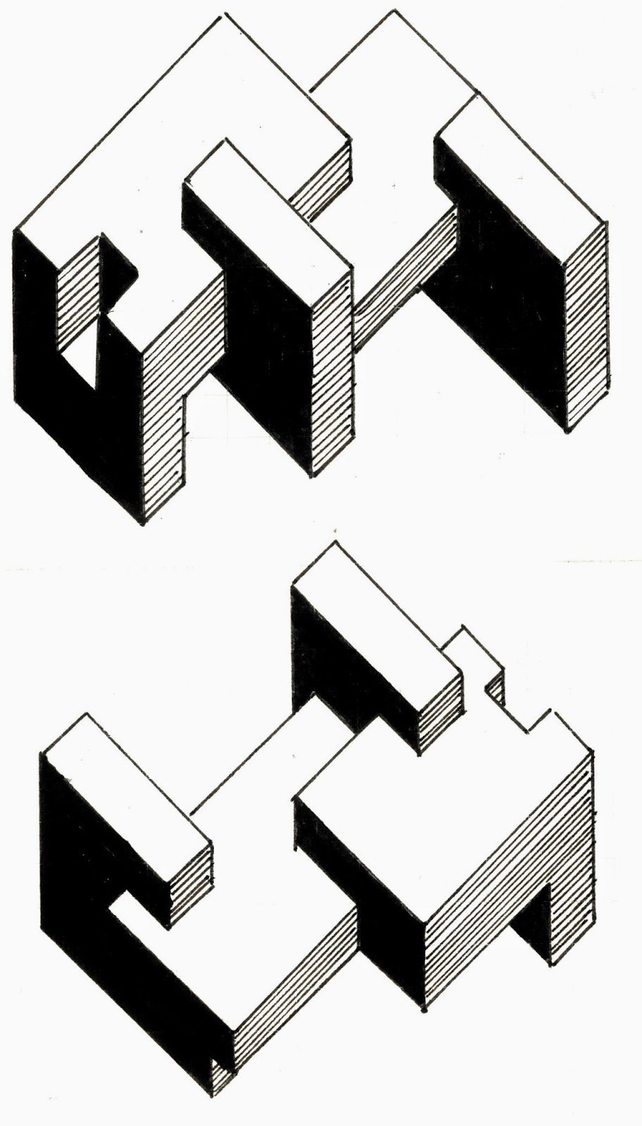 Week 1: 12 Axonometrics with Concepts | Sebastian Duggan ARCH1101