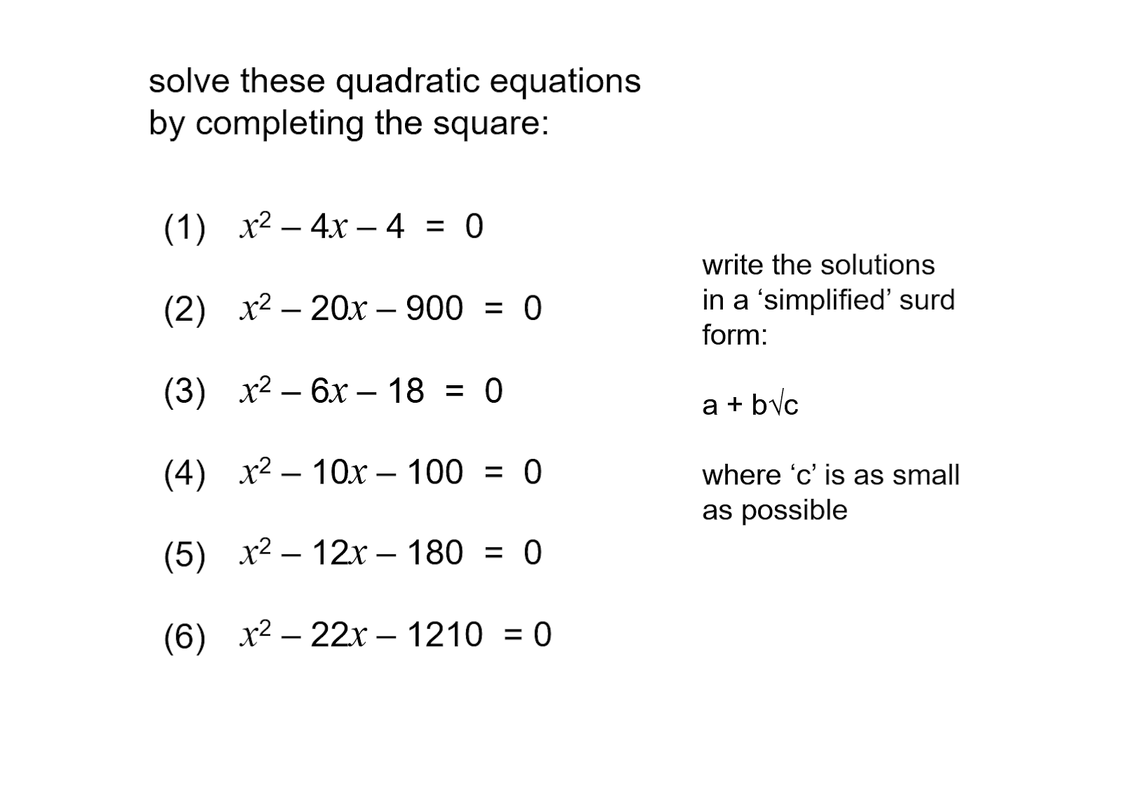 MEDIAN Don Steward mathematics teaching: quadratic solutions with a pattern