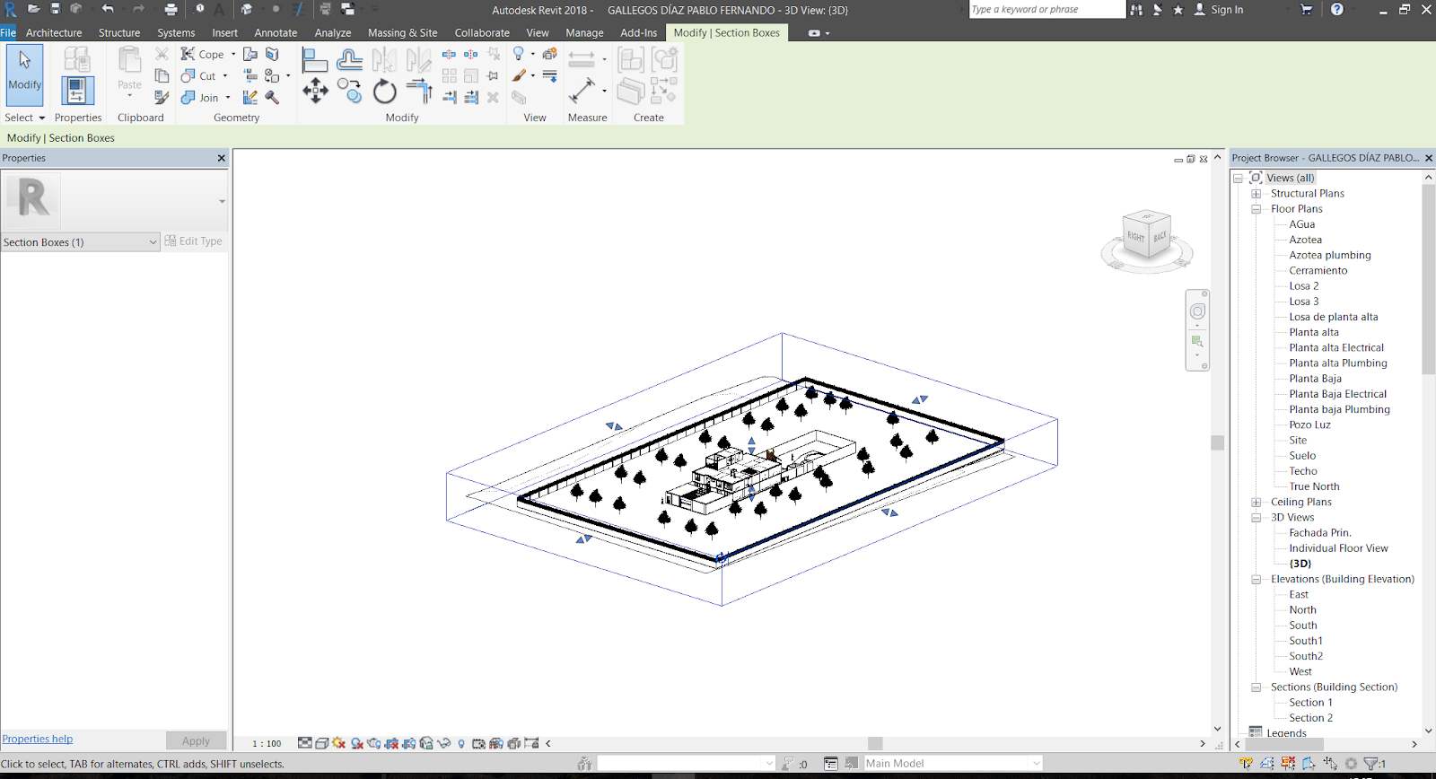 CÓMO USAR LA CAJA DE SECCIÓN (SECTION BOX) EN REVIT ~ BIM_PROG