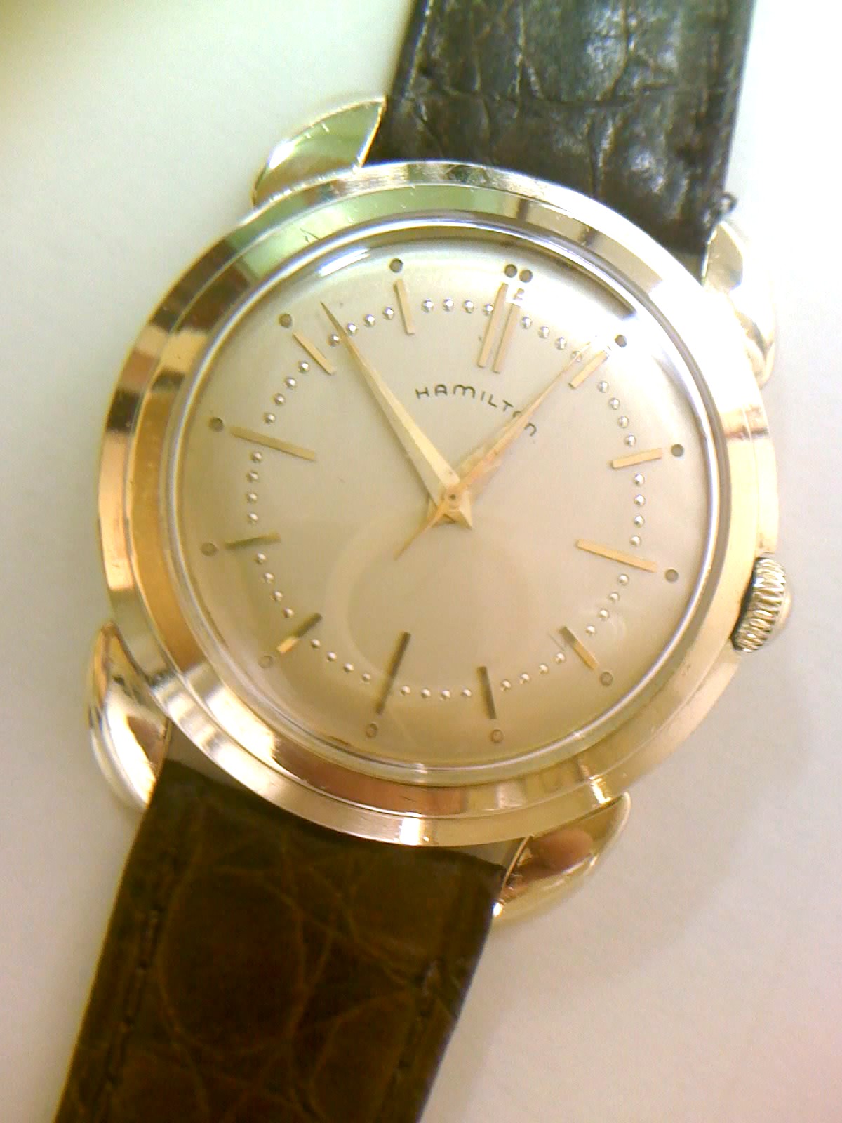 Vintage Box: Reloj Vintage Hamilton Chapa Oro 10k Caja 34 mm. Mecanismo ...