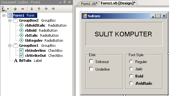 VB Feed: Implementasi CheckBox dan RadioButton Pada Visual Basic .Net