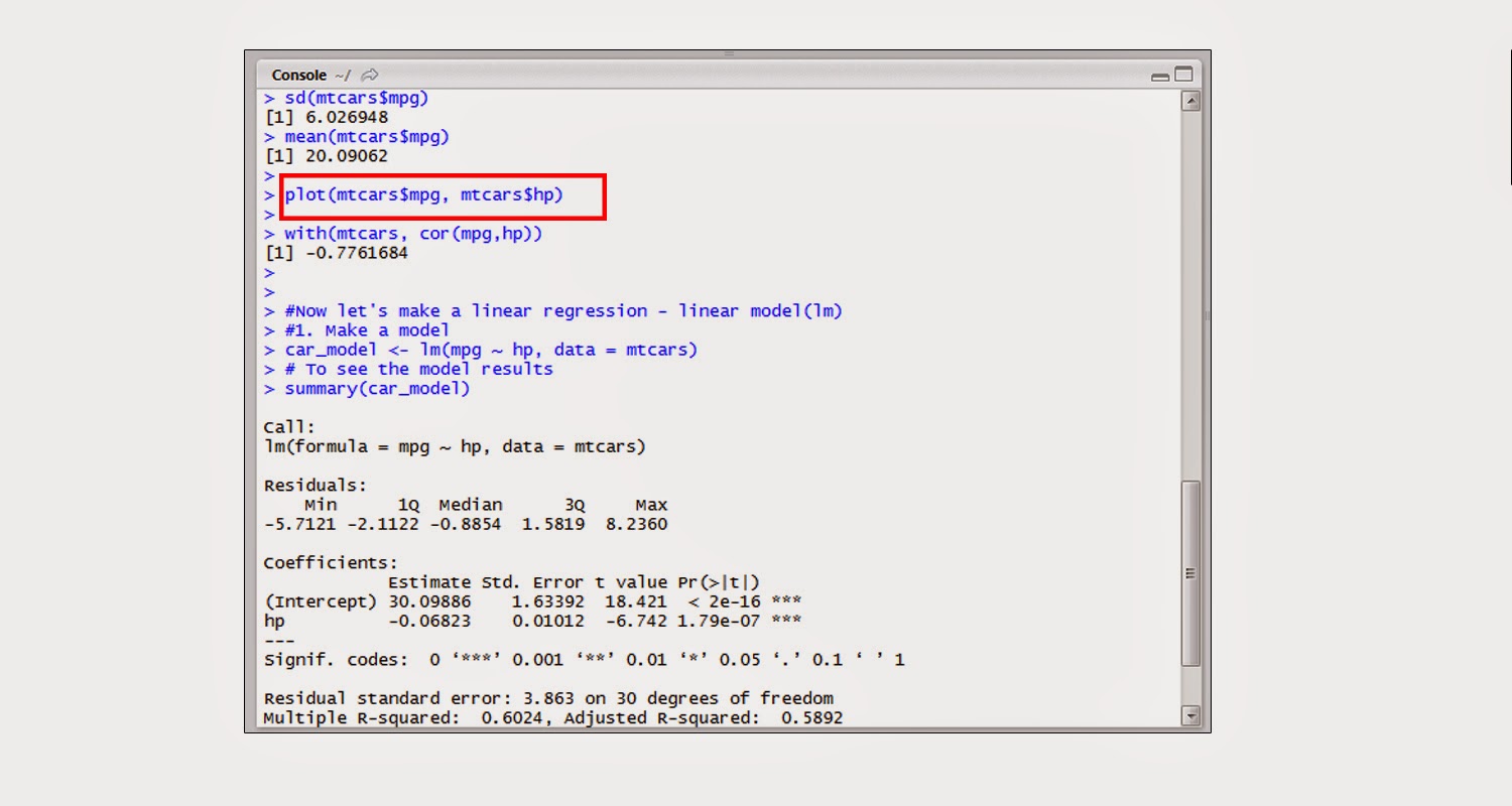 R PROGRAM AND R STUDIO FOR AMATURE USER: CODE 1 : How to plot graph