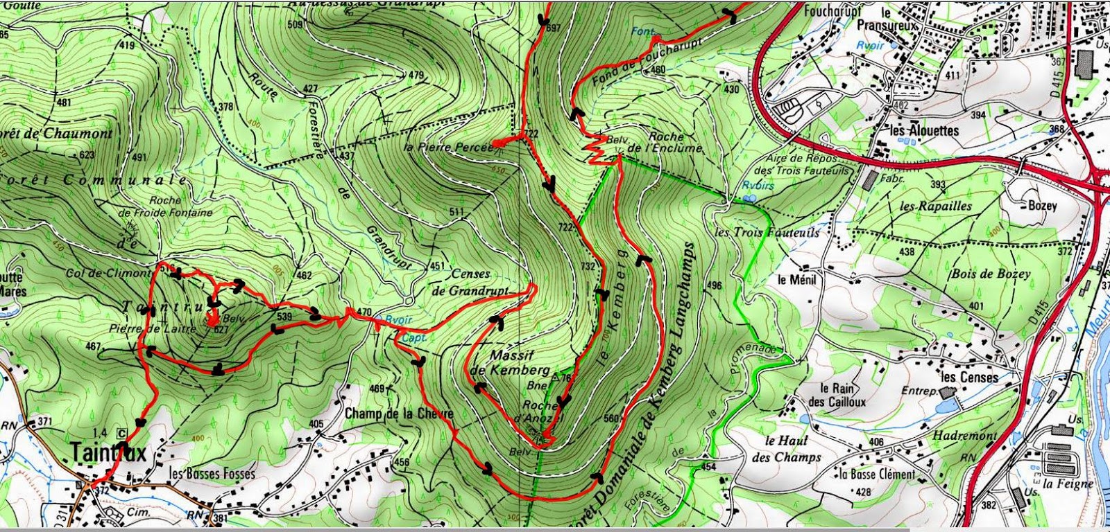 Plaisir en montagne.: Massif du Kemberg.