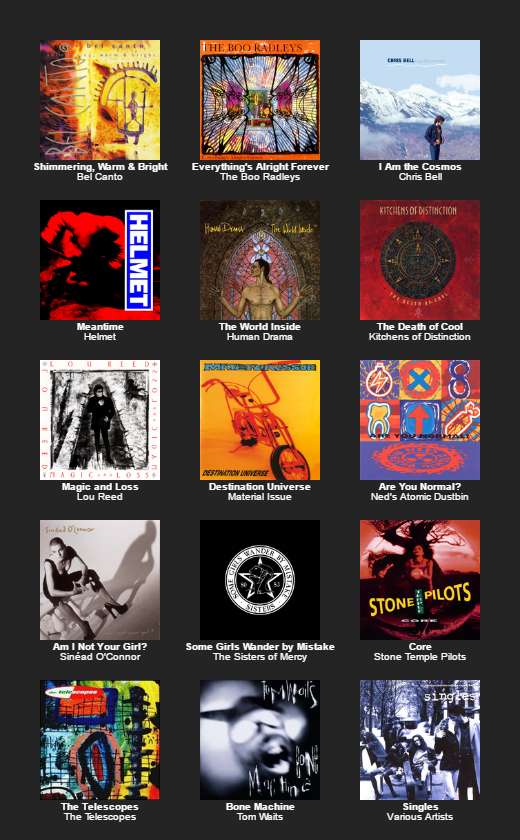 Life on this Planet: The Best Albums of 1992: Honorable Mentions