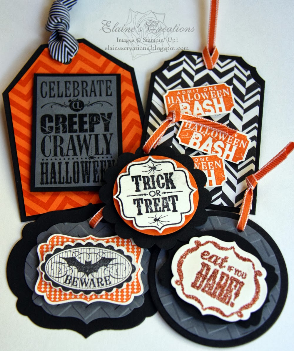 Elaine's Creations: Halloween Bash Tags in Witch's Brew Envelope Punch ...