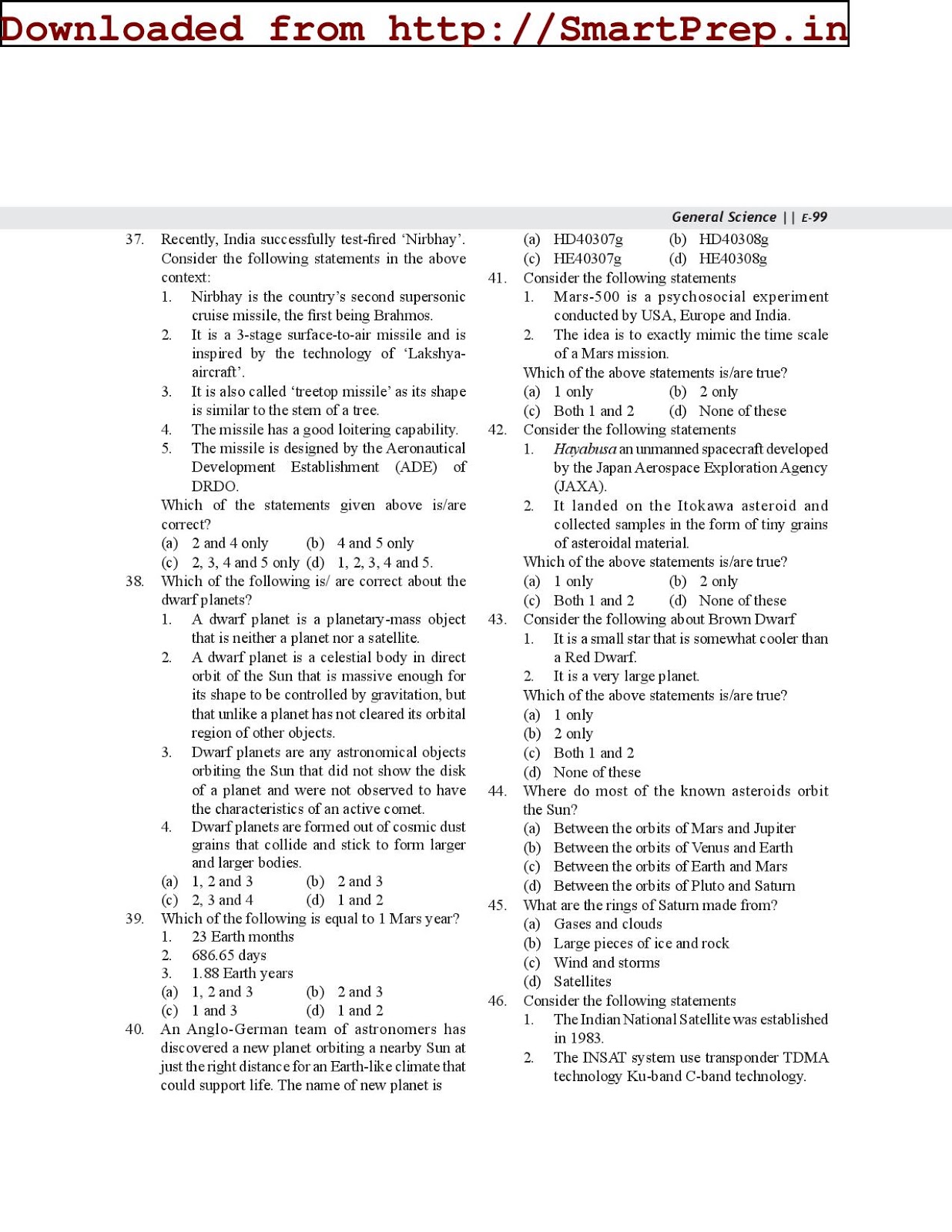 KNOWLEDGE FOR ALL: MCQs 100 QUESTIONS OF THE SCIENCE AND TECHNOLOGY ...