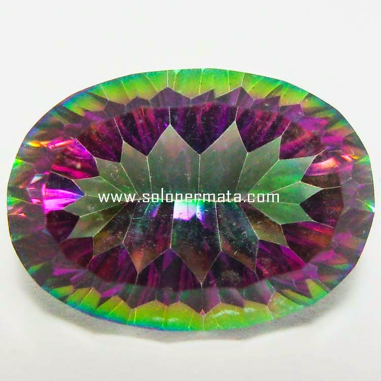 Batu Permata Rainbow Mystic Quartz - Sp068 | Batu Moldavite | Toko Batu ...