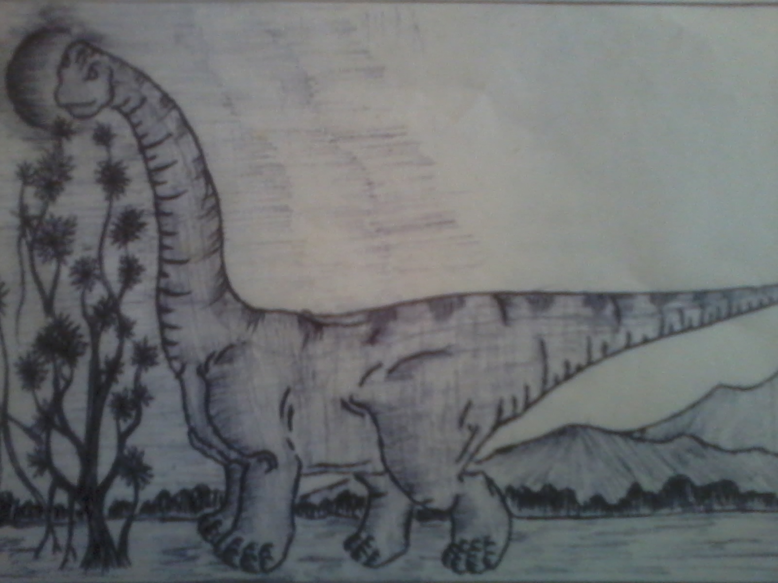 Ignite Dreams : Rough Sketch of Brontosaurus