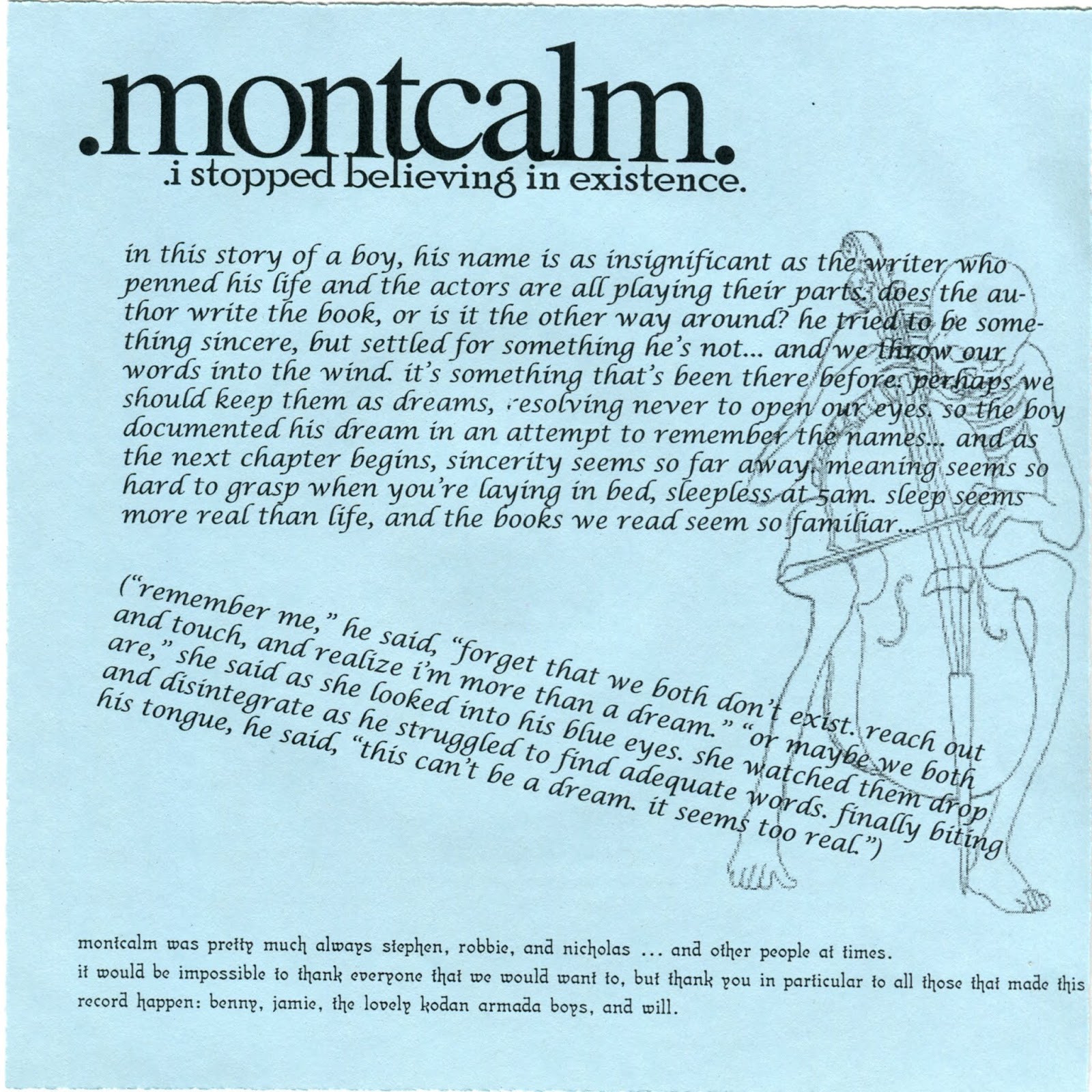 screamo scans: kodan armada/montcalm split (2003)