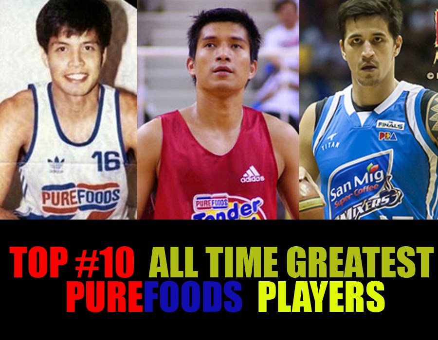 TOP 10 All Time Greatest Purefoods Hotdogs / San Mig Coffee Players ...