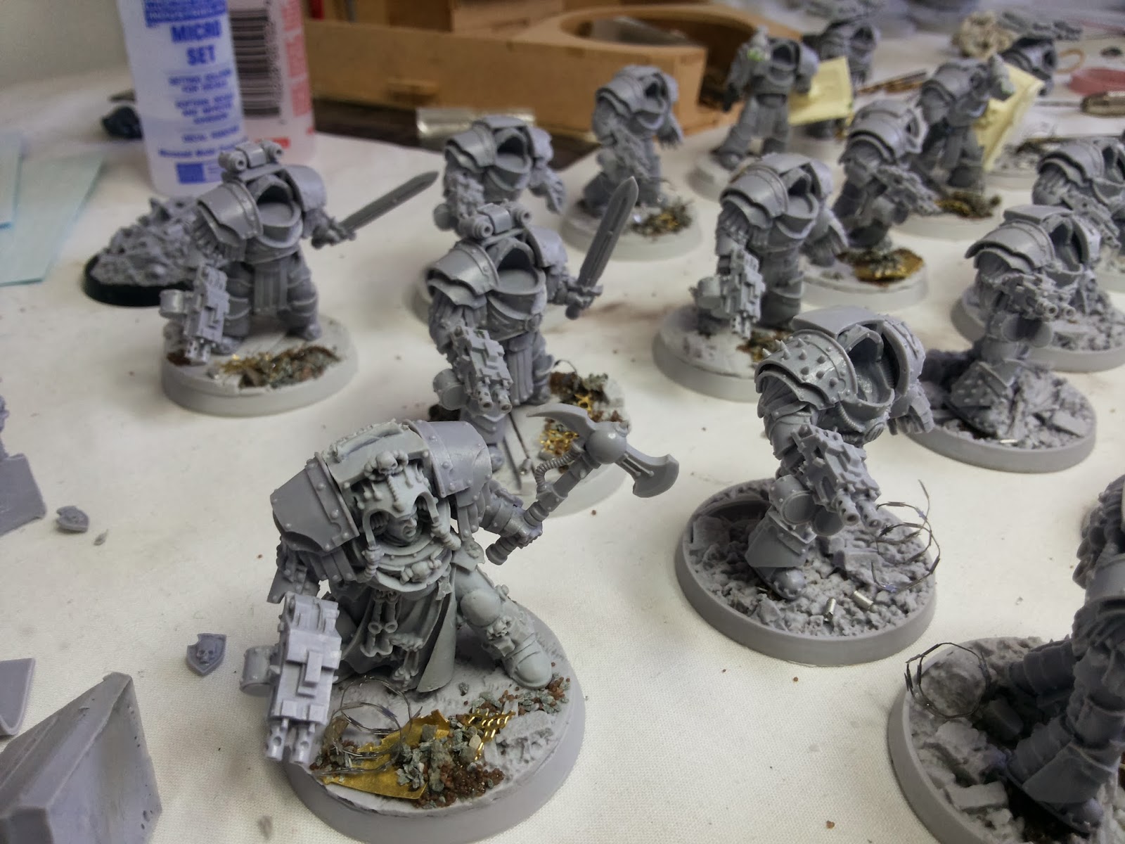 A Galaxy In Flames: Justaerin / Cataphractii Terminator Bases - Finished