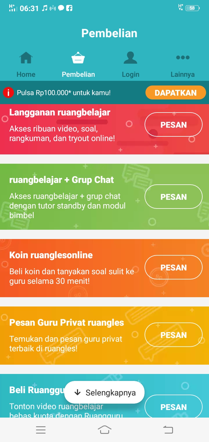 Cara Download Ruang Guru di Playstore - BERBAGI ILMU